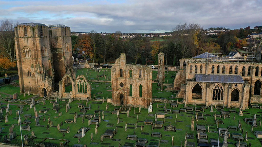 Elgin Cathedral, an example of medieval architecture in Scotland